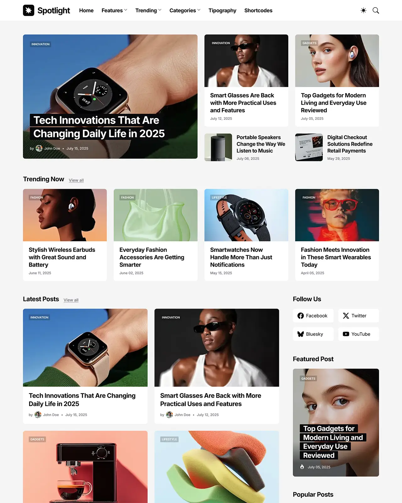 Spotlight - Responsive Blog & Magazine Blogger Template - Pro Blogger ...